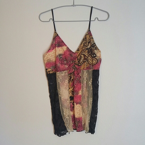 MKM Designs | Tops | Mkm Designs Paisley Lace Top | Poshmark